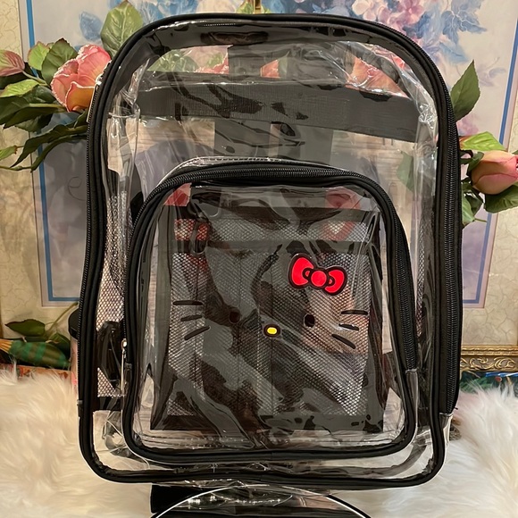 Bags | Hello Kitty See Through Backpack | Poshmark